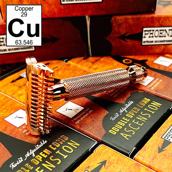 The Copper Ascension Twist-Adjustable Double Open Comb Safety Razor ...